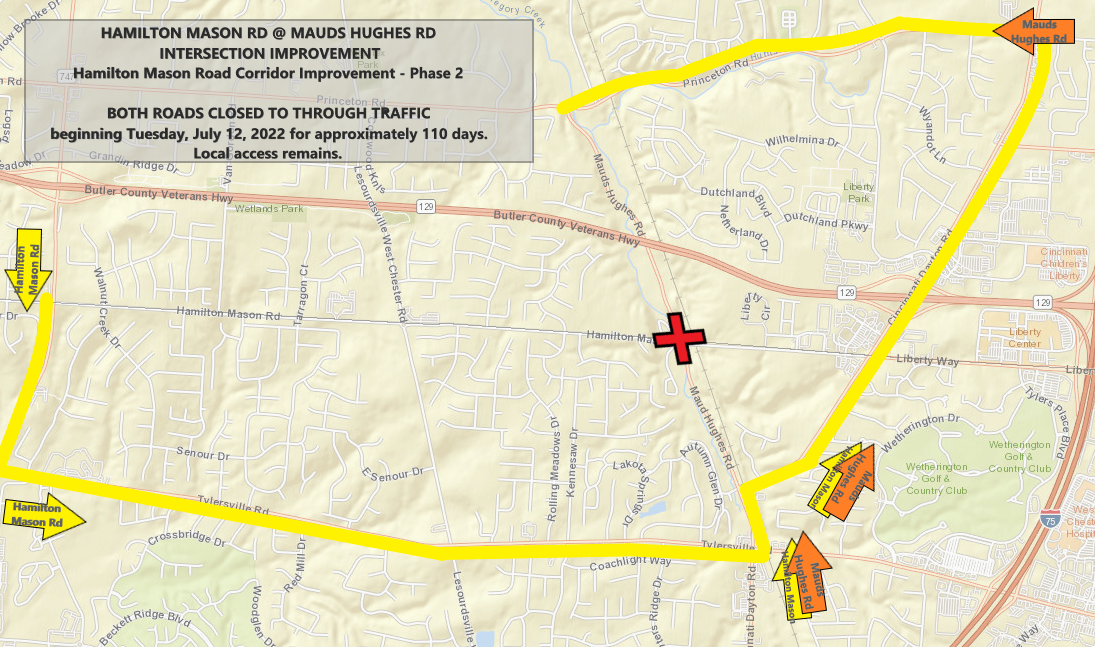 Hamilton Mason Rd @ Mauds Hughes Intersection improvement construction ...