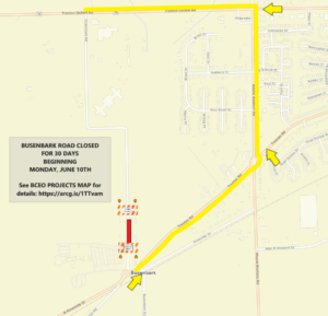 Busenbark Road closes for 30 days | Butler County Engineer's Office
